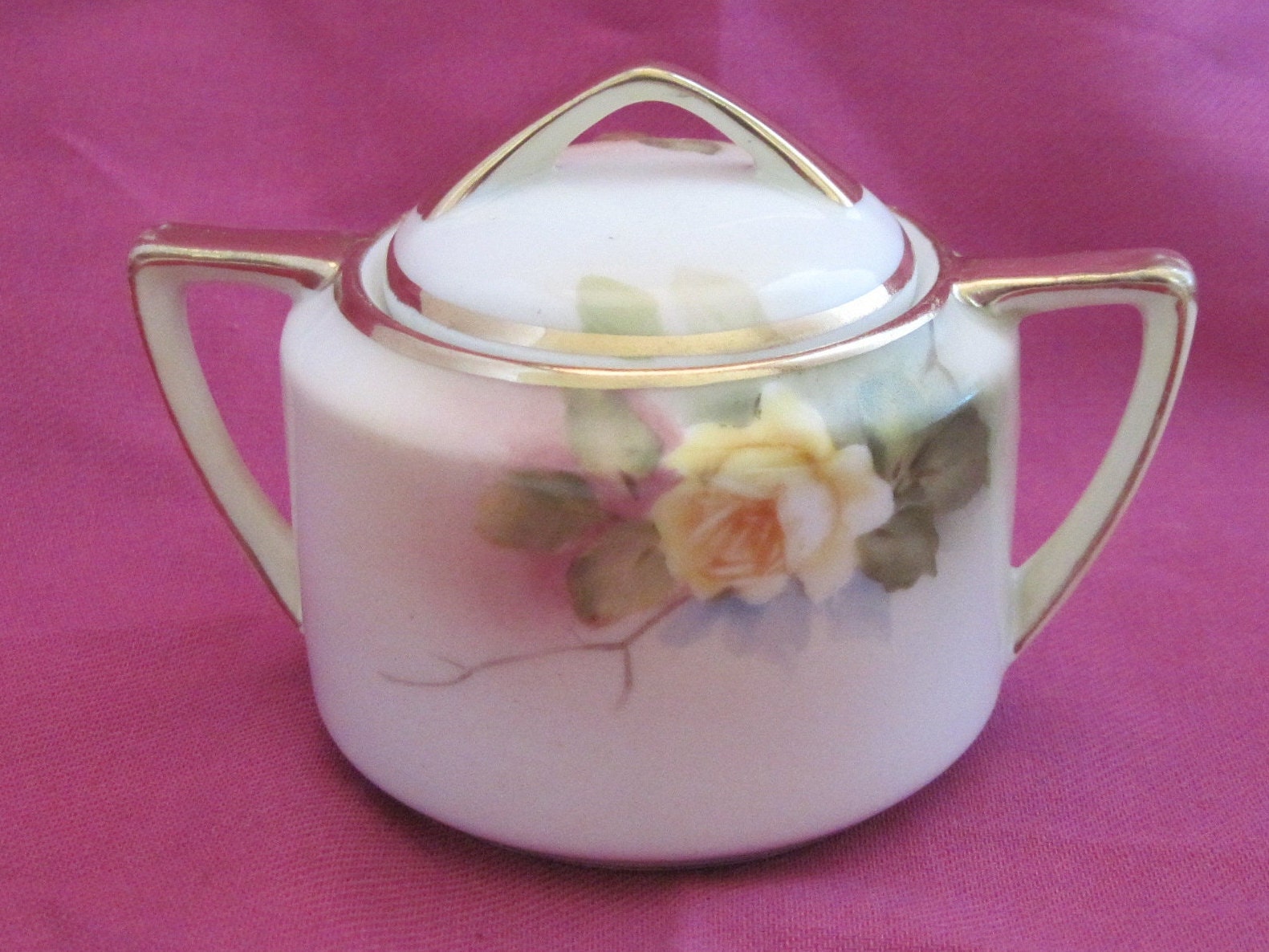 Antique Nippon Morimura Noritake Mustard/jam/honey Jar With Lid and ...