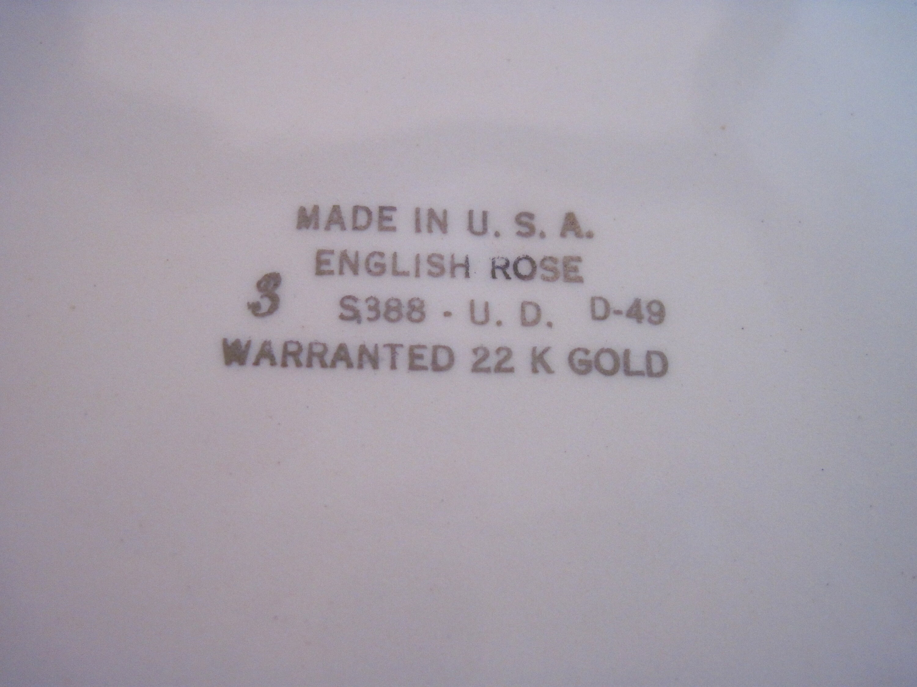 Vintage "english Rose" Tab Handle Platters Set of 4 Made in USA ...