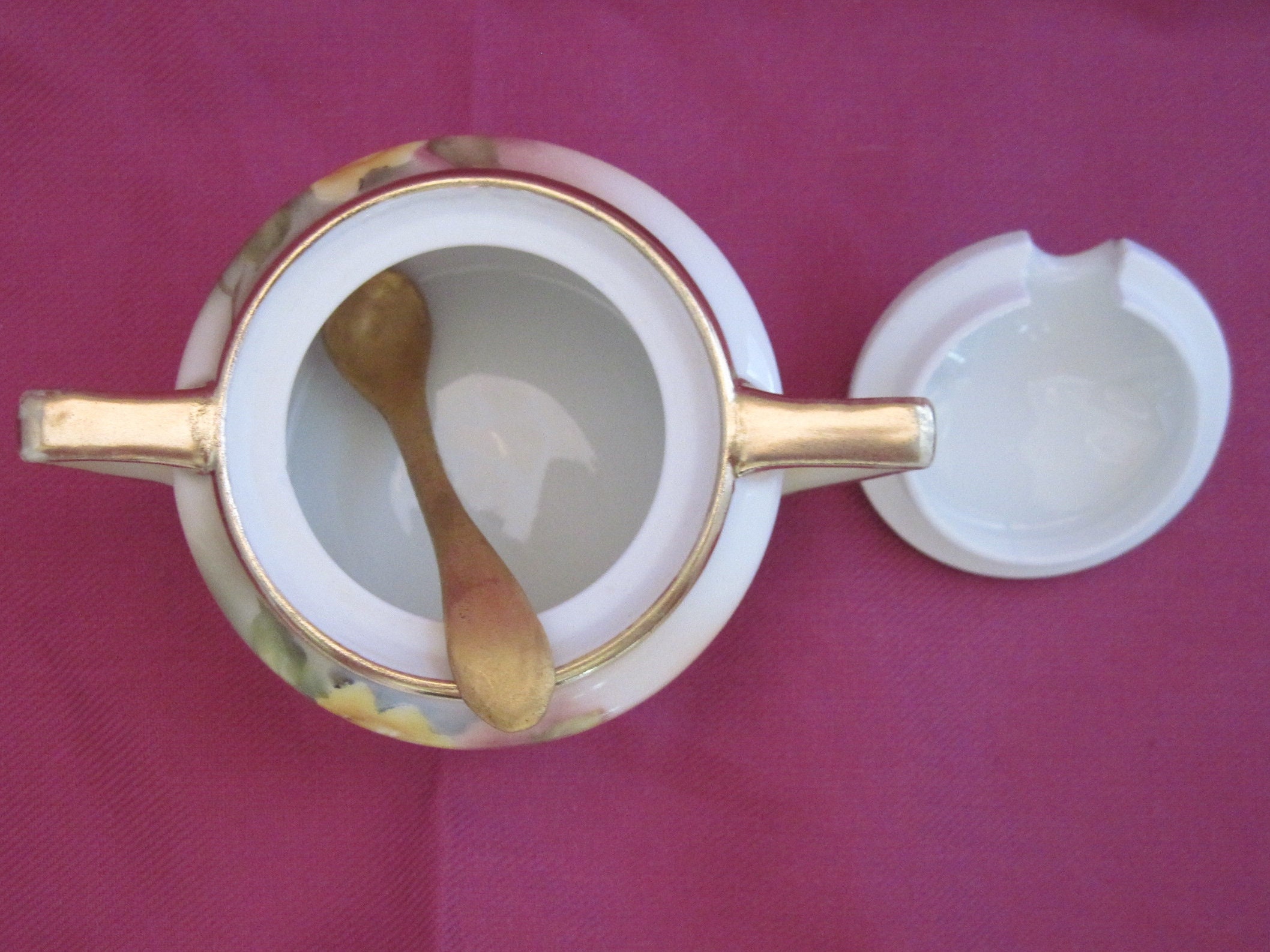 Antique Nippon Morimura Noritake Mustard/jam/honey Jar With Lid and ...