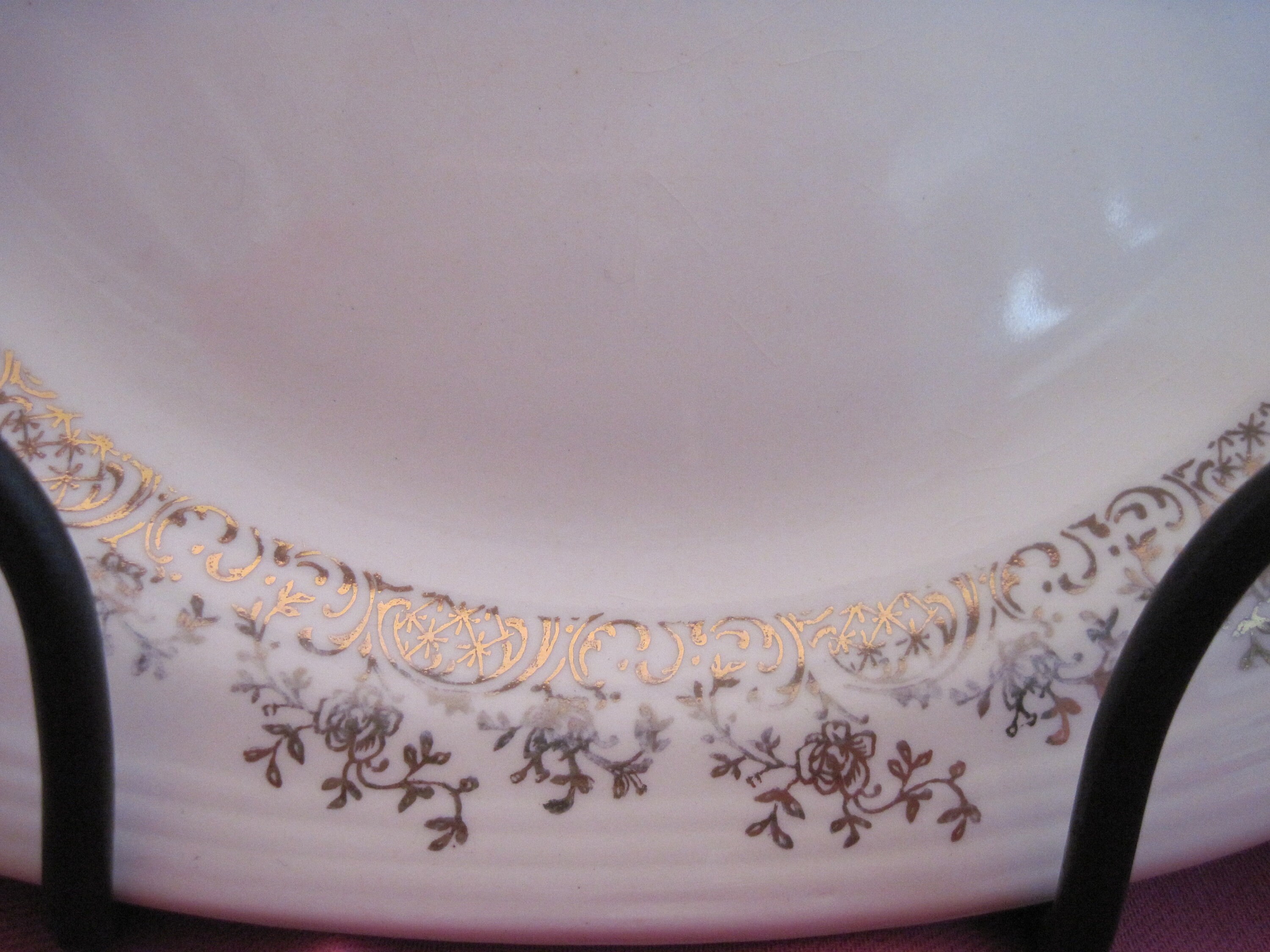 Vintage "english Rose" Tab Handle Platters Set of 4 Made in USA ...