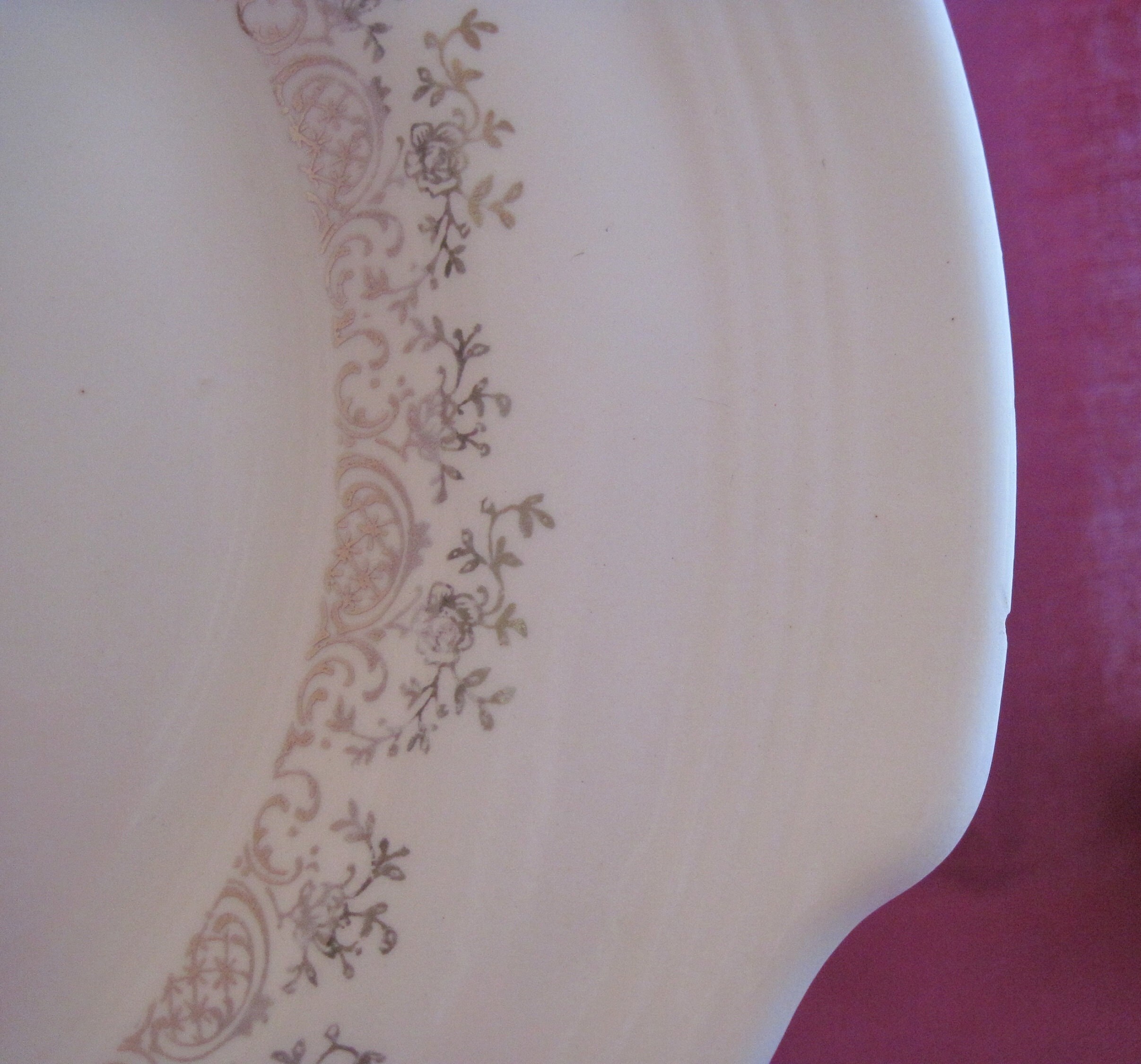 Vintage "english Rose" Tab Handle Platters Set of 4 Made in USA ...