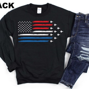 Blue Angels Flyover Shirt Red White Blue Sweatshirt 4th of - Etsy