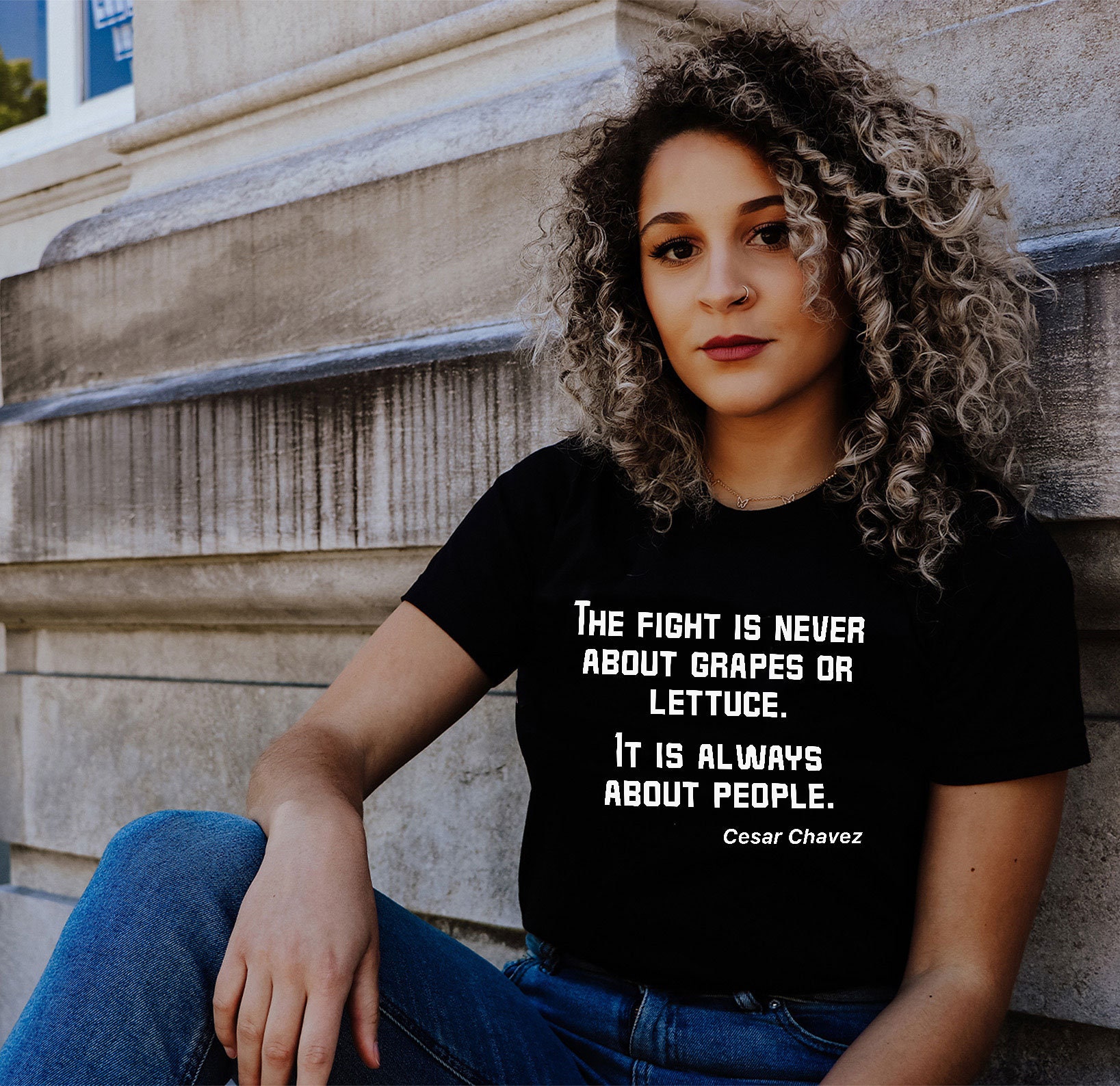 Cesar Chavez T Shirt Cesar Chavez Quote Day Shirt Giftgrapes - Etsy