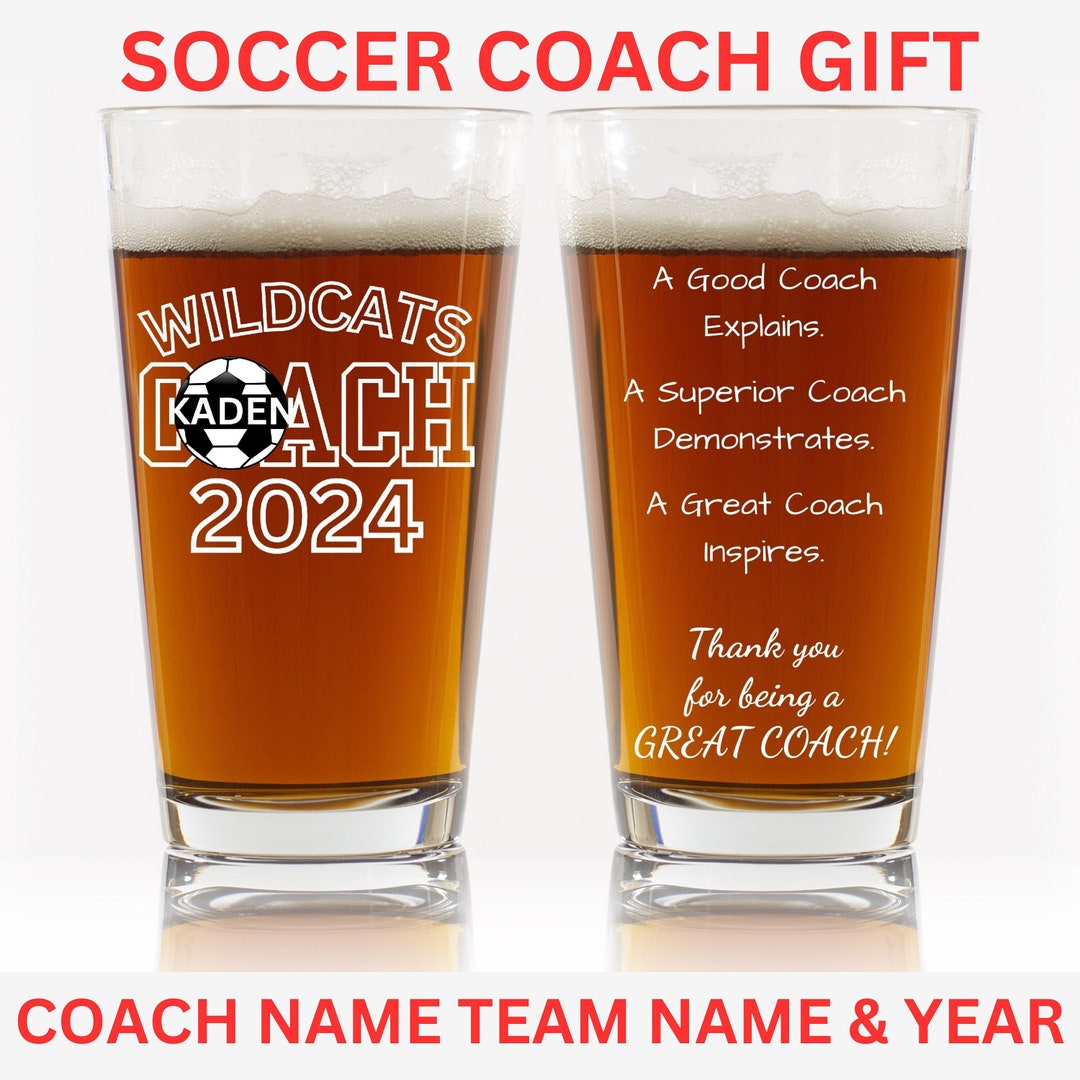 Soccer Coach Gift for End of Season Gift for Soccer Coach, Personalized ...