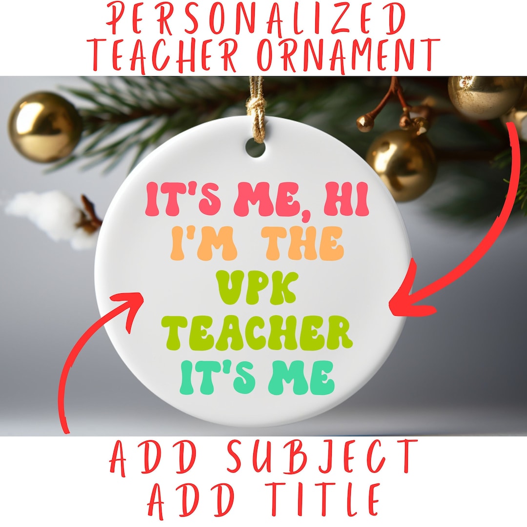 VPK Teacher Gift, VPK Teacher, Gift for Vpk Teacher,teacher Ornament ...