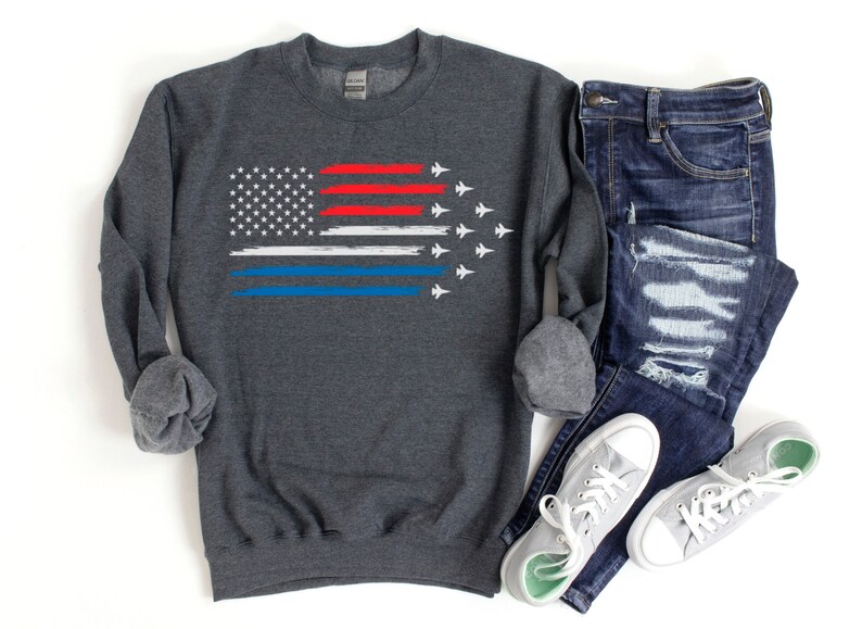 Blue Angels Flyover Shirt, Red White Blue Sweatshirt, 4th of July Shirt ...