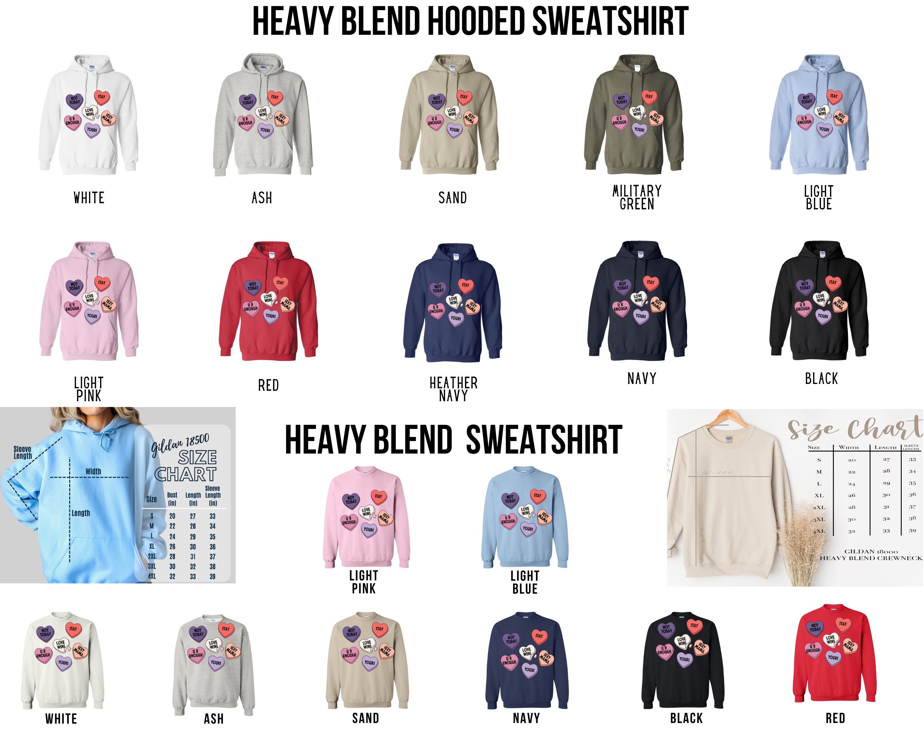 Custom Conversation Hearts Candy Hearts Hoodie Conversation - Etsy