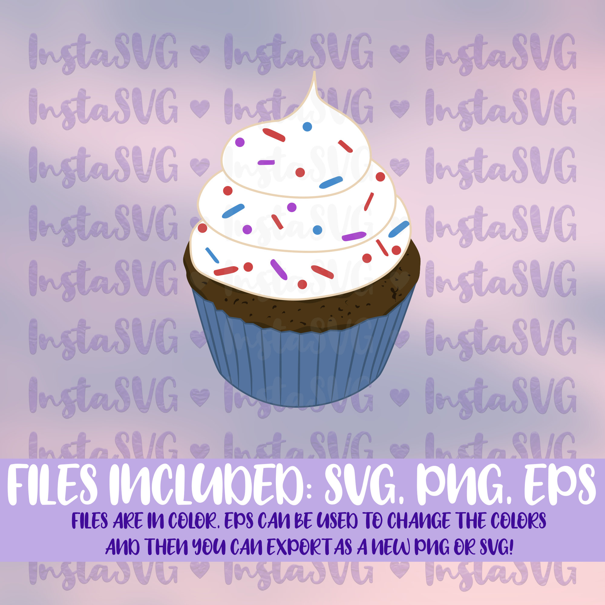 Cute Birthday Cupcake SVG, Cupcake PNG, Cupcake Cricut Print and Cut ...