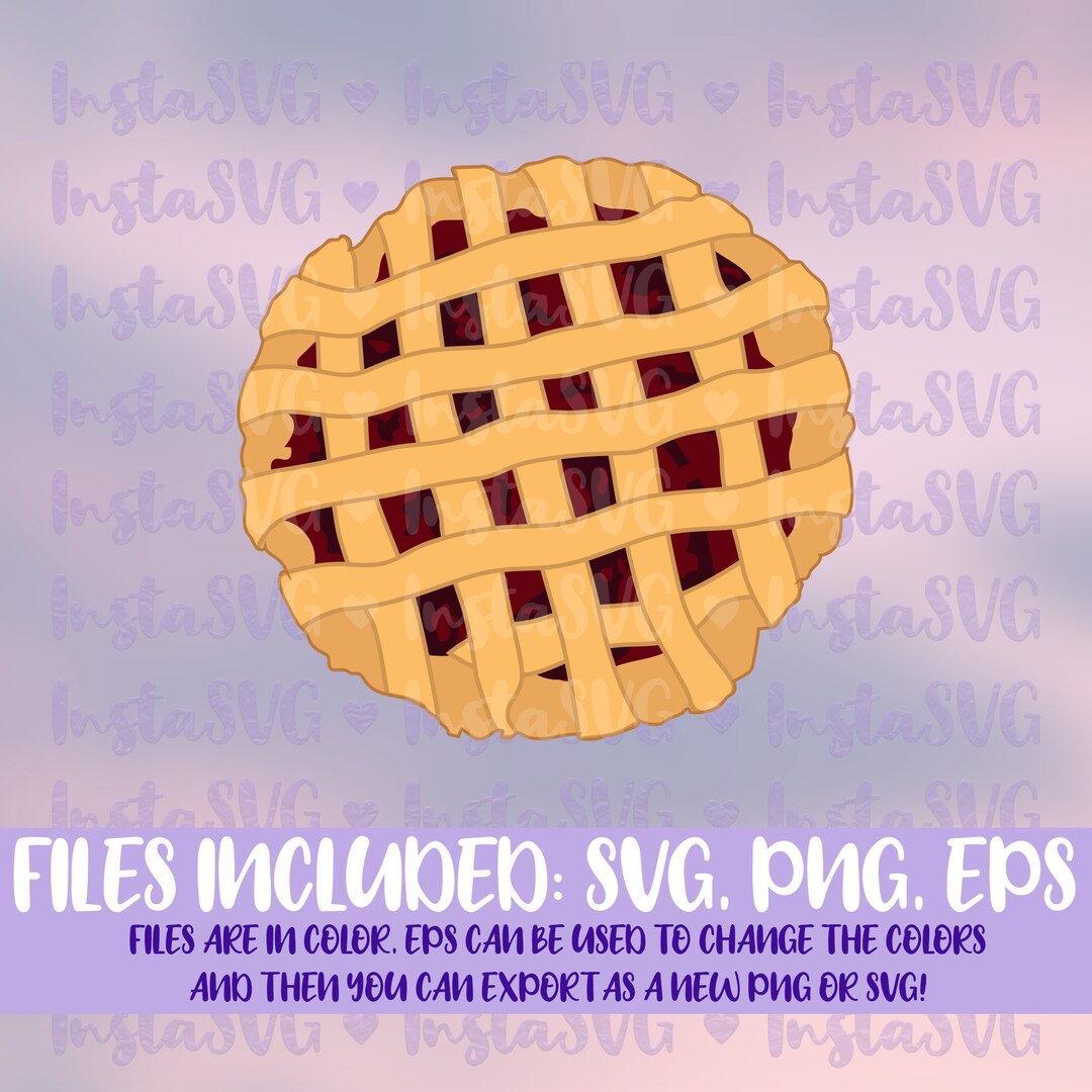 Thanksgiving Pie SVG, Pie Dessert SVG, Svgs for Crafting, Cute Dessert ...