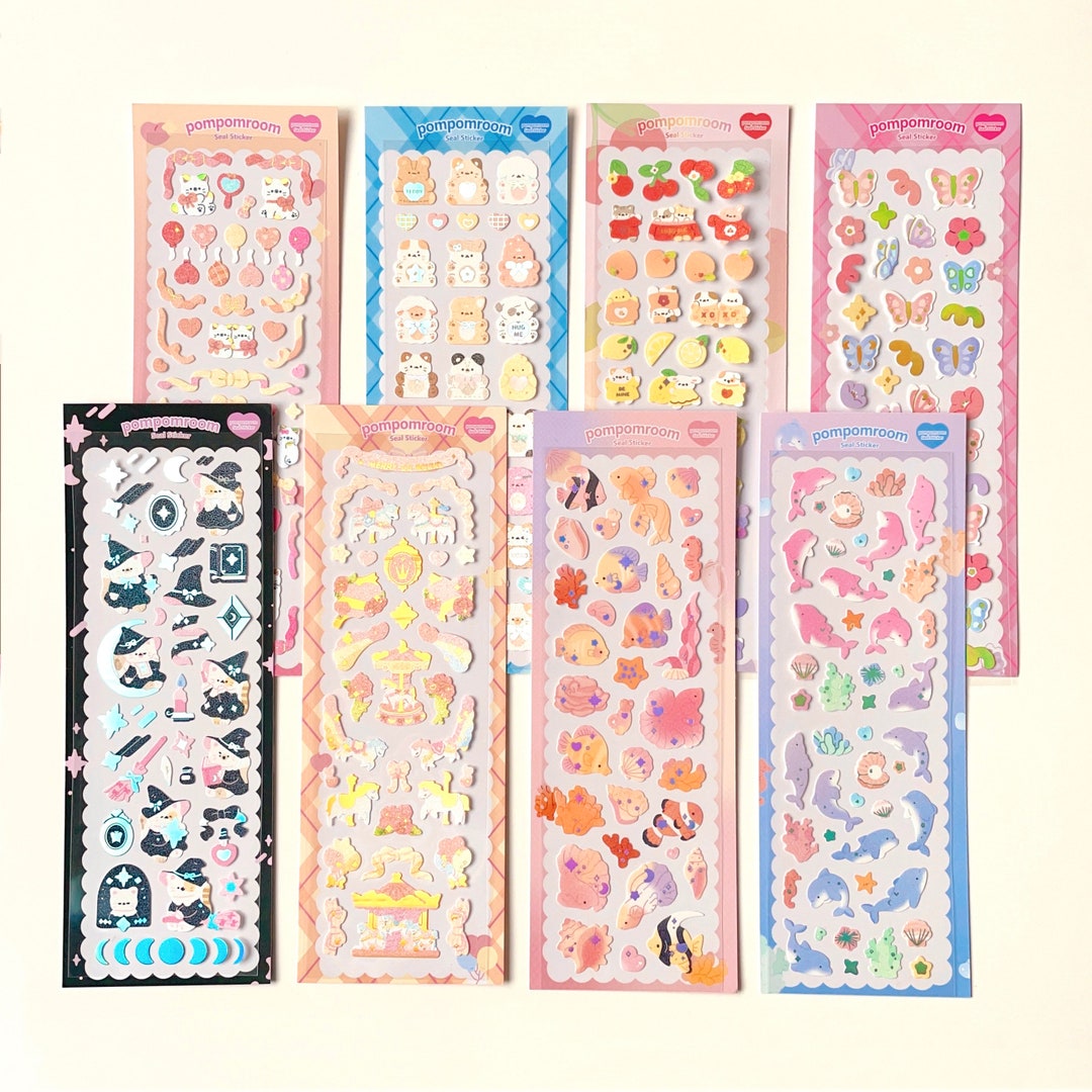 Sticker Sheet Pack, Journal Sticker, Polco Sticker, Korea Deco Sticker ...