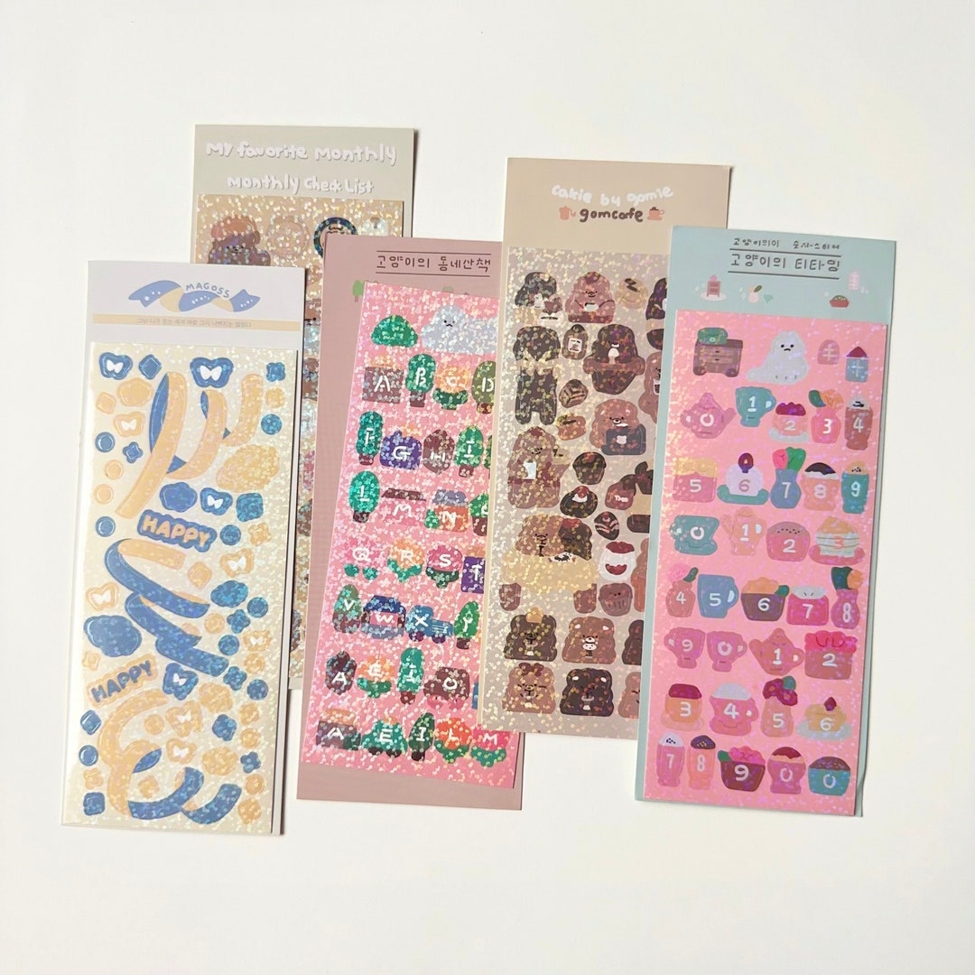 Sticker Sheet Pack, Journal Sticker, Polco Sticker, Korea Deco Sticker ...