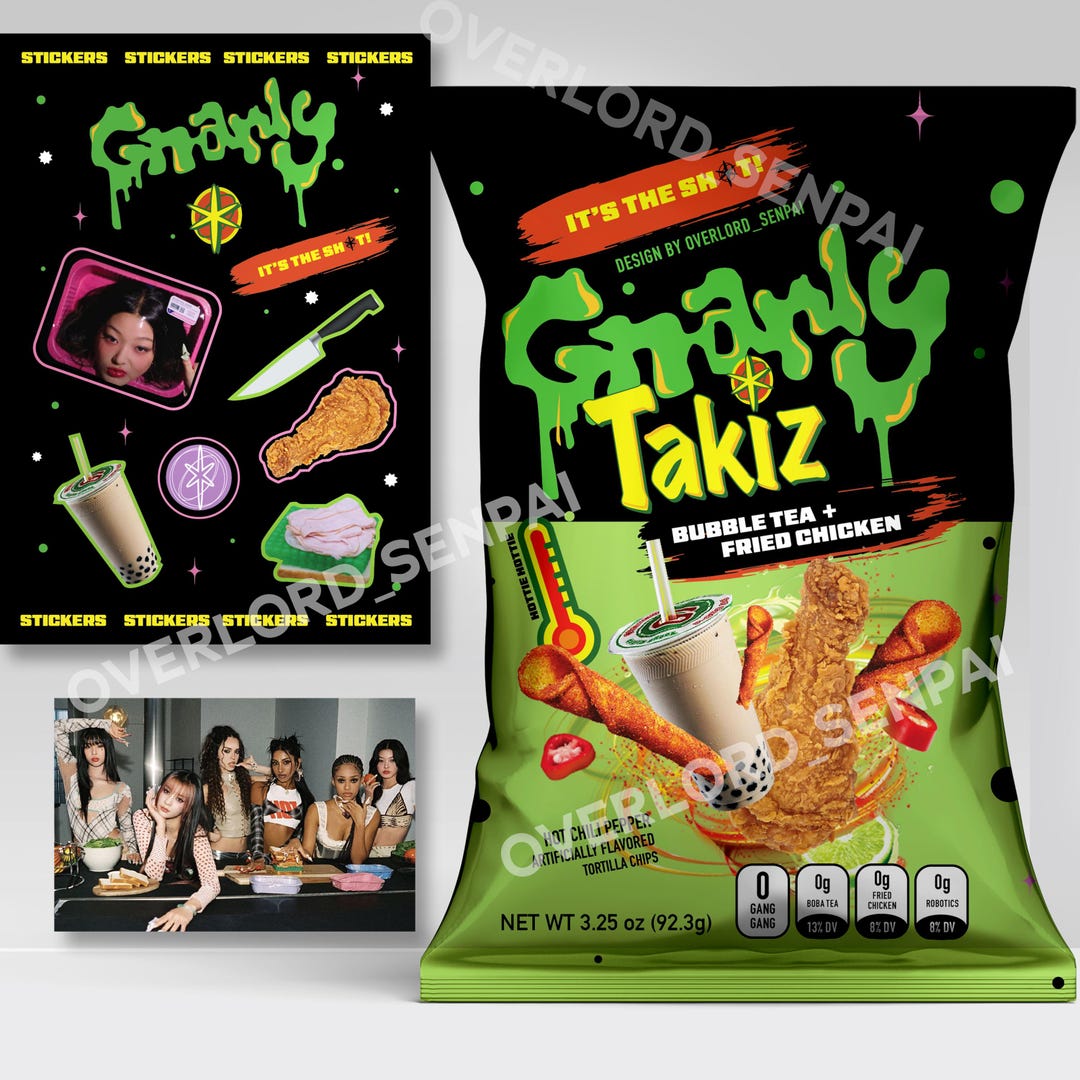Preorder KATSEYE GNARLY TAKIS Chip Bag | Custom Kpop Taki Chip Snack ...