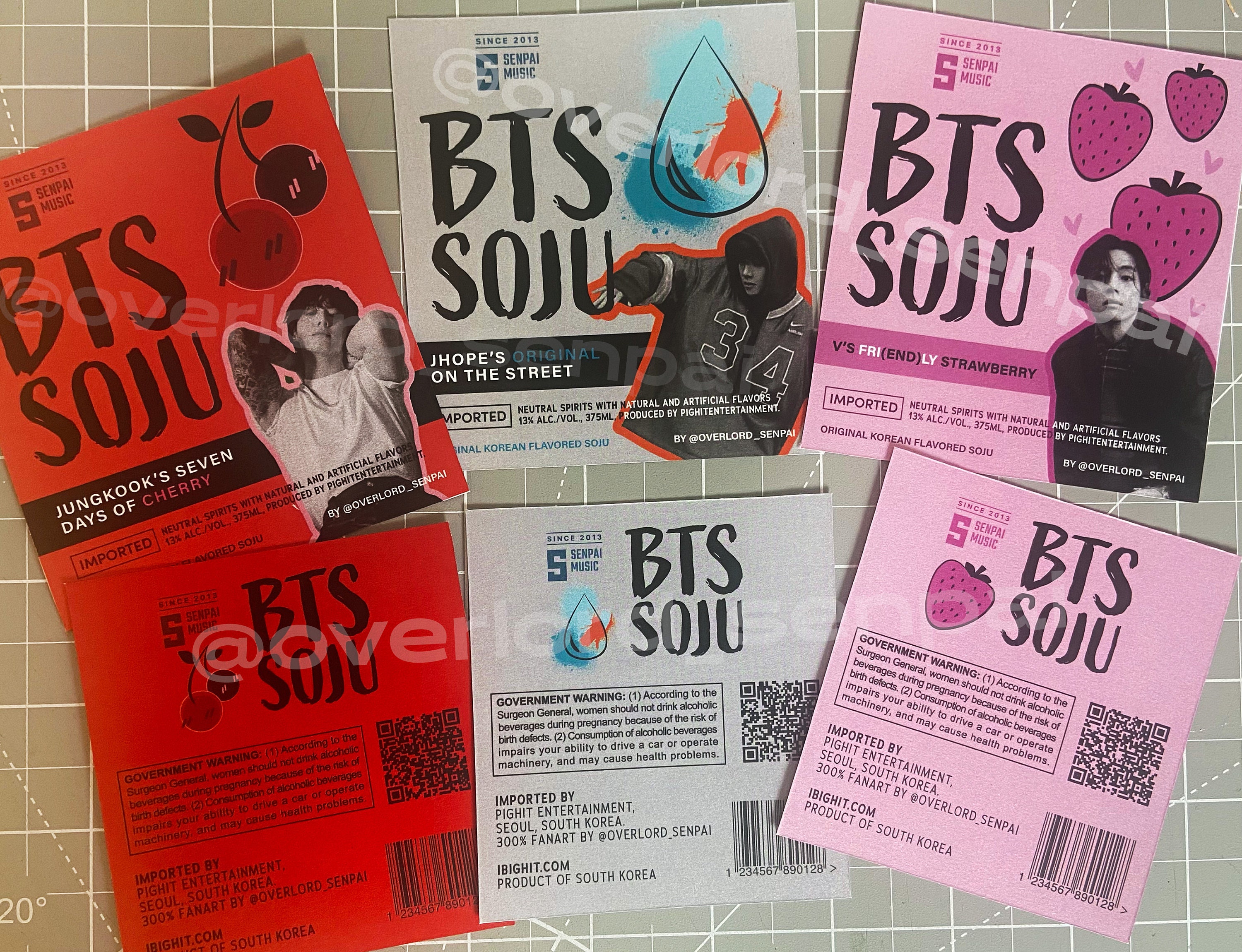 Jungkook Seven BTS SOJU Bottle Sticker Label Downloadable Printable DIY ...