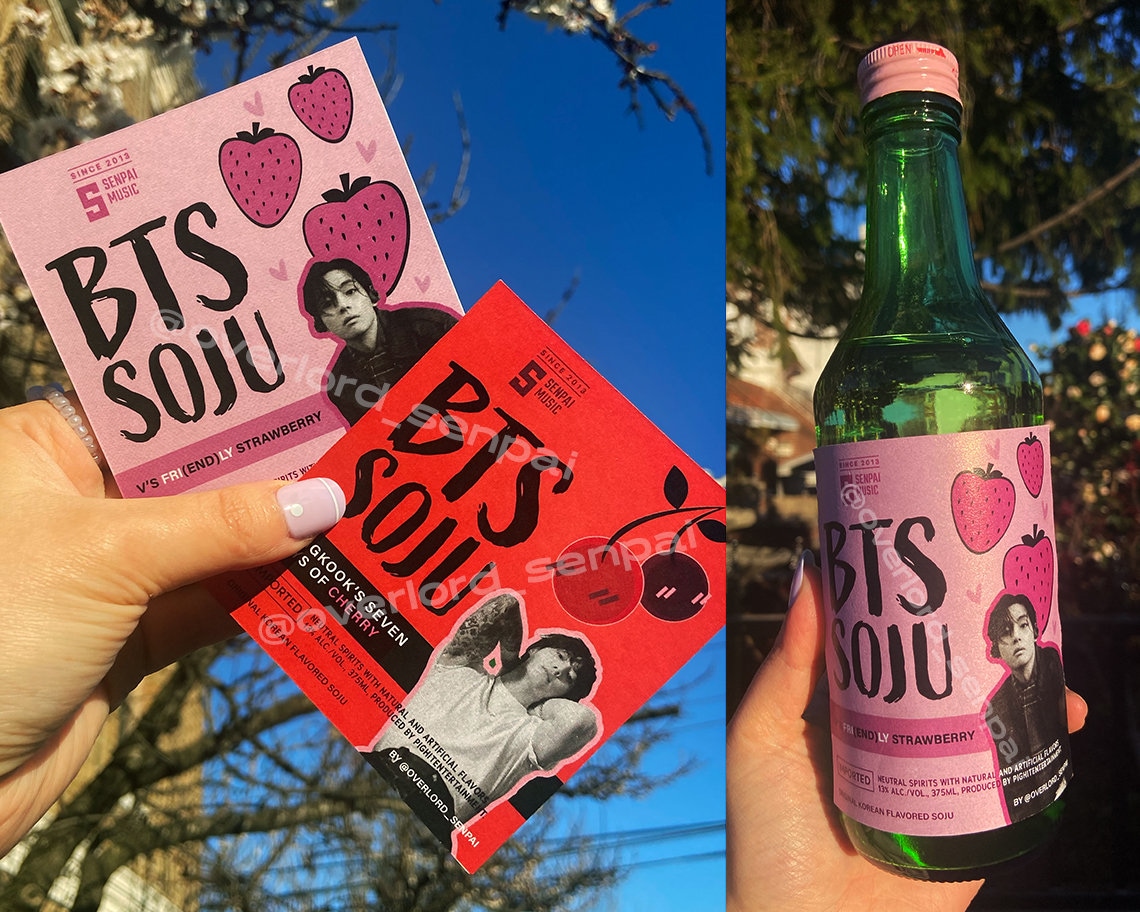 Taehyung Fri(ends) SOJU Bottle Sticker Label Downloadable Printable DIY ...