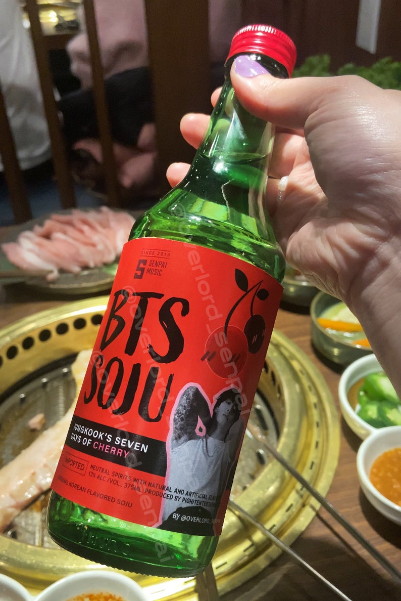 BTS SOJU Bottle Sticker Label/ Soju Label for Bts Fan /soju Sticker ...
