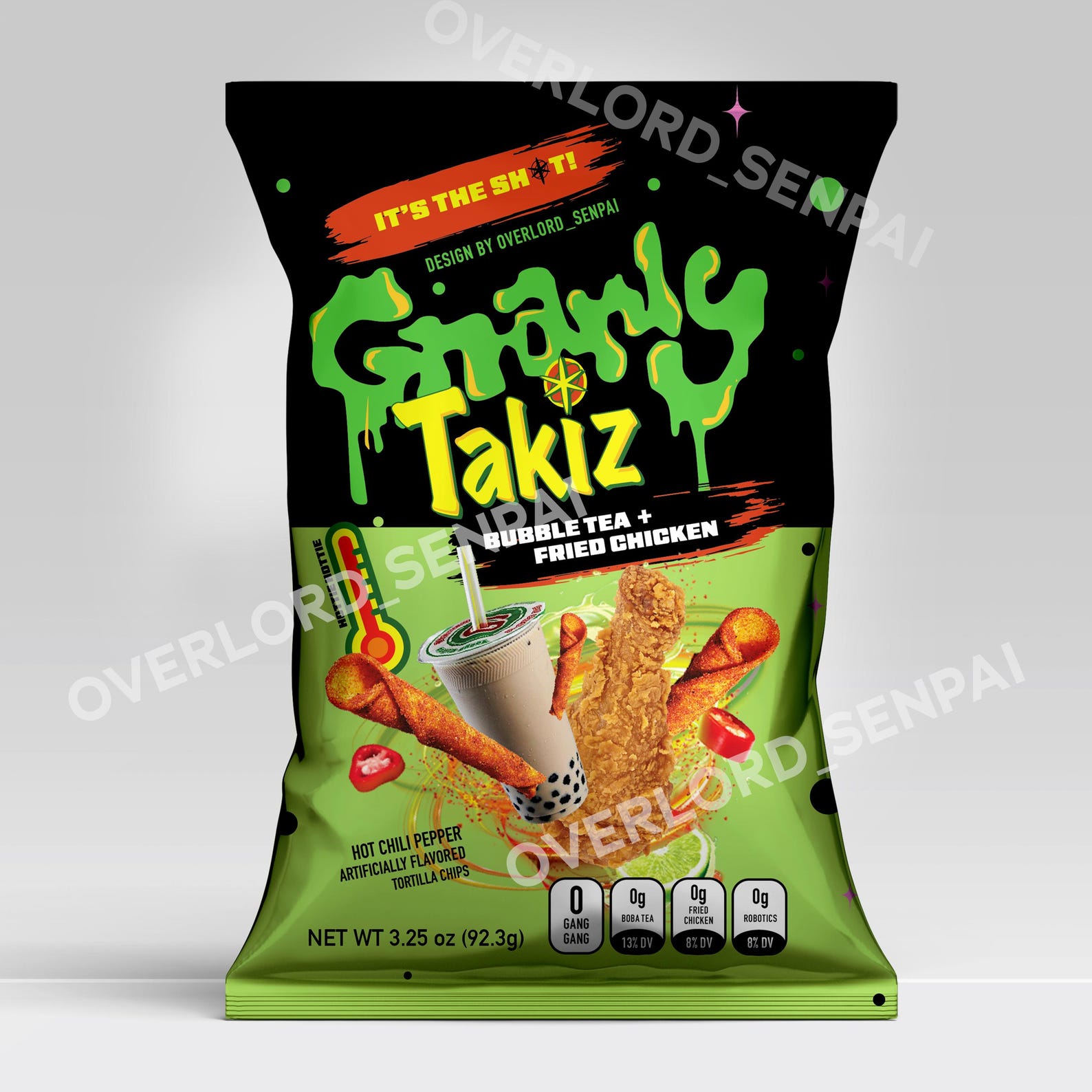 GNARLY TAKIS Chip Bag | Custom Kpop Taki Chip Snack Bag for Parties ...