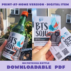 Jhope Soju Bottle Sticker Label / Downloadable Printable DIY Jhope on ...