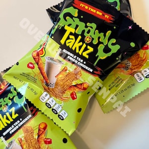 GNARLY TAKIS Chip Bag | Custom Kpop Taki Chip Snack Bag for Parties ...