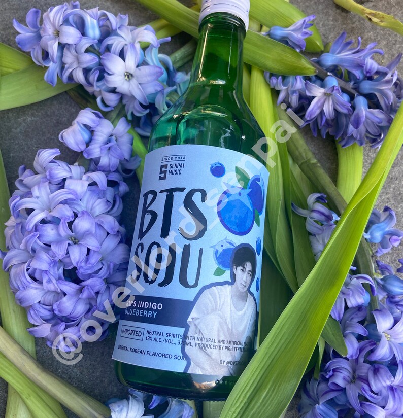 OT7 SOJU Bottle Sticker Label/ Bangtan Soju Sticker Label for Army Kpop ...