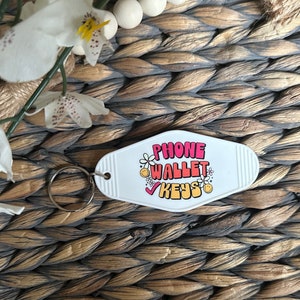 Retro Motel Key Chain/cute Reminder Keychain/adorable Saying/key ...