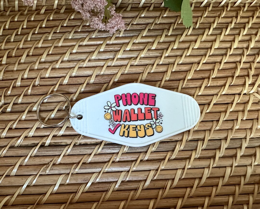 Retro Motel Key Chain/cute Reminder Keychain/adorable Saying/key ...