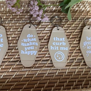 Retro Motel Key Chain,free Gift,pink Glitter,mothers Day Keychain,cute ...