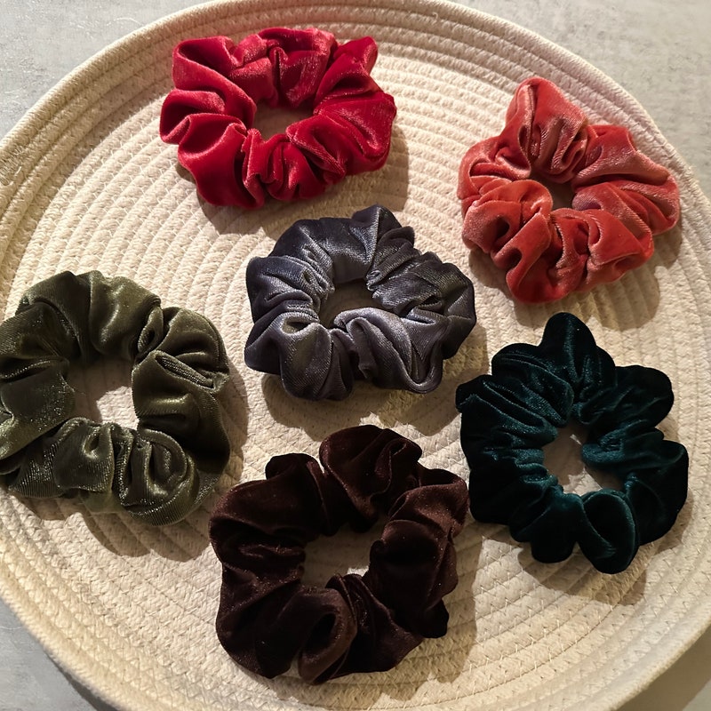 Jumbo Black Scrunchies - Etsy