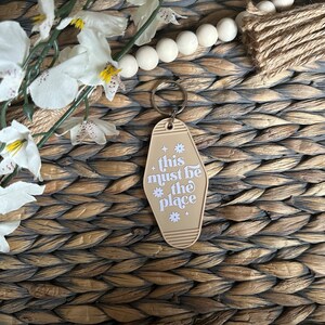 Retro Motel Key Chain,free Gift,pink Glitter,mothers Day Keychain,cute ...