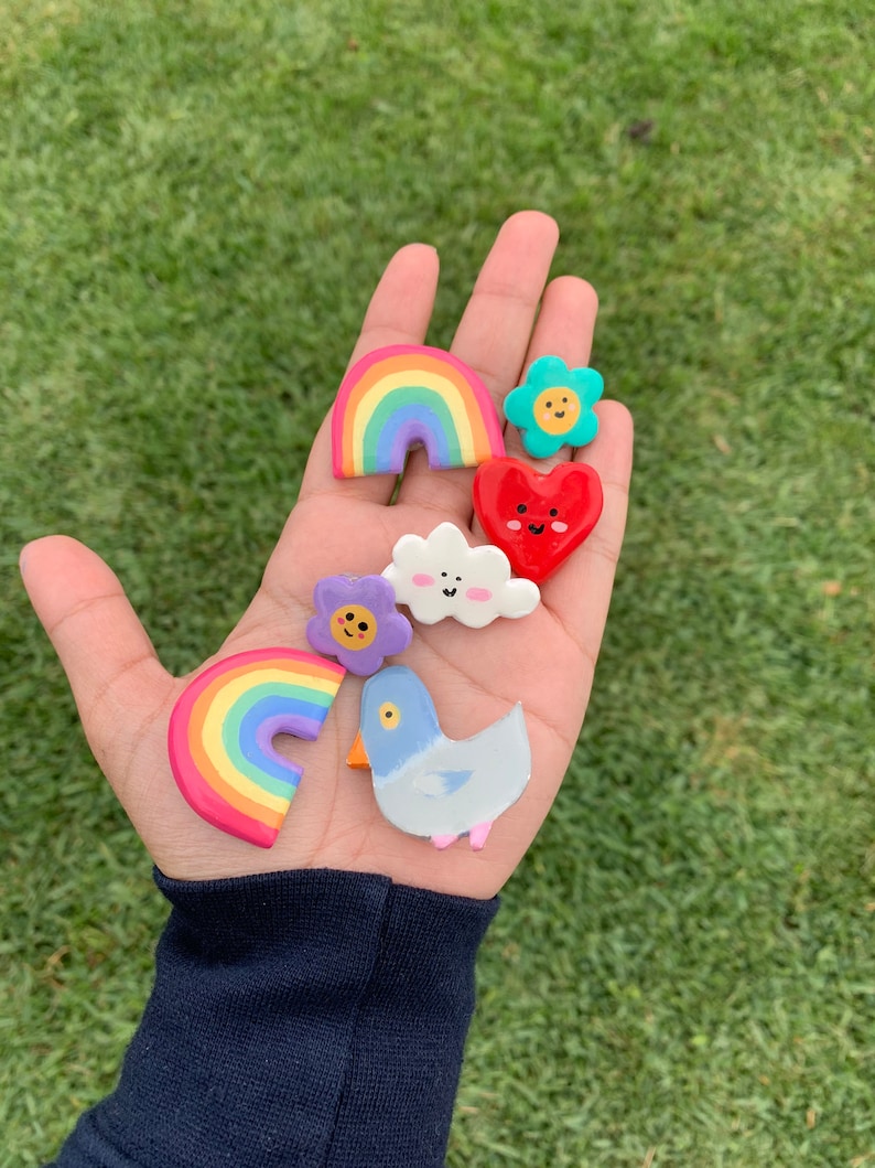 Handmade Clay Pins - Etsy