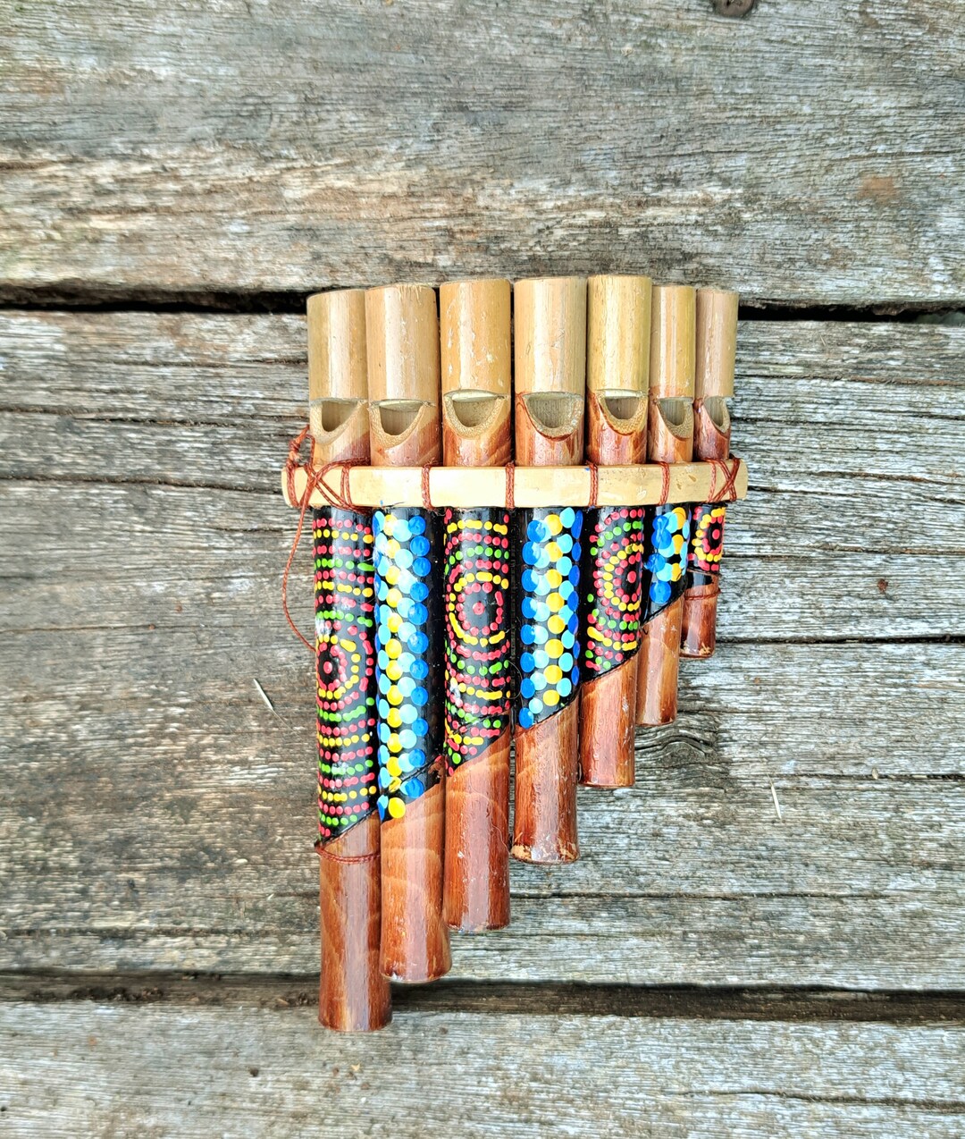 Handcrafted Bamboo Pan Flute - Etsy