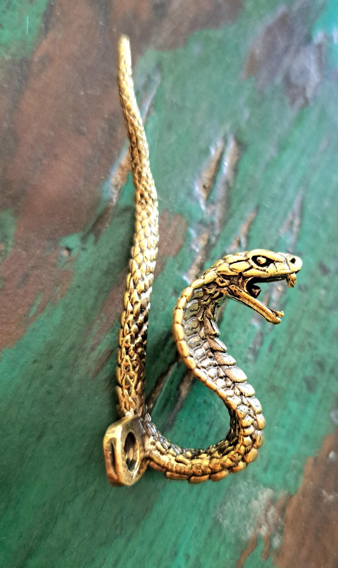 Handcrafted Cobra Wall Hook in Aged Metal - Etsy