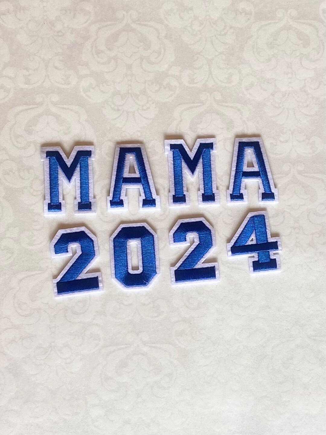 MAMA Varsity Letter 2in DIY New Mom Letter Mama 2024 Patch Blue ...