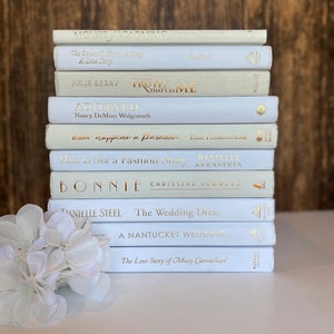 White Decorative Book Styling Unique Vintage Inspired Chic Stylish ...