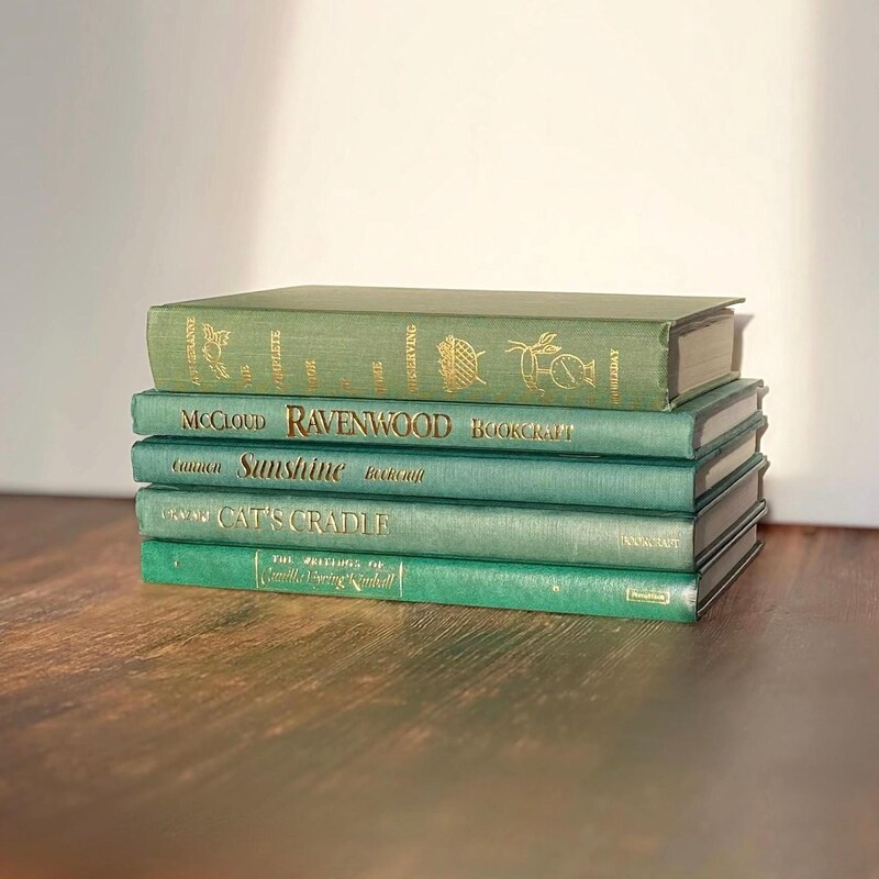 Vintage Green Book - Etsy