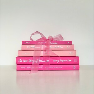 Preppy Decor Pink Aesthetic Book Real Hardcover Pink Books for ...
