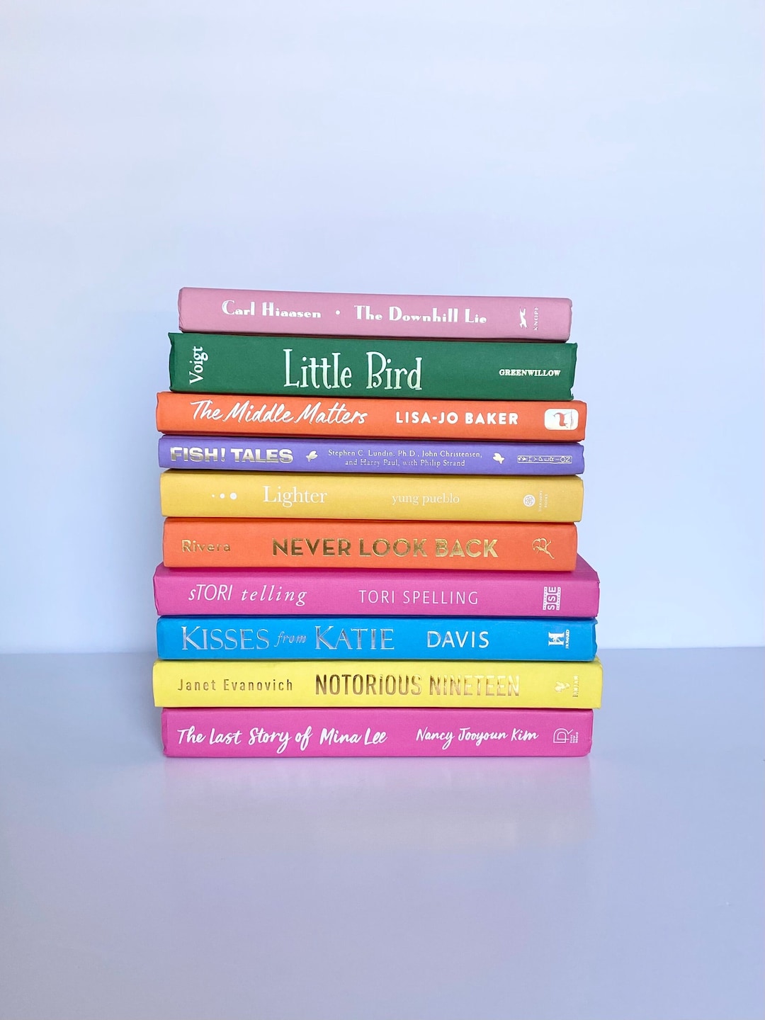 Rainbow Book Stack Home LGBTQ Colorful Modern Maximalist Decorative ...
