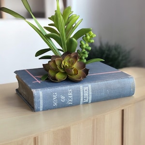 Succulent Book Planter Box Handmade Garden Decor Book Shape Pot Upcycle ...