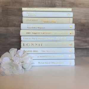 White Decorative Book Styling Unique Vintage Inspired Chic Stylish ...