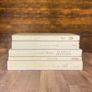 White Decorative Book Styling Unique Vintage Inspired Chic Stylish ...