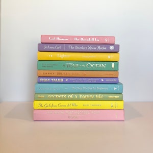 Pastel Decorative Book Bundle Living Room Coffee Table Book Stack ...