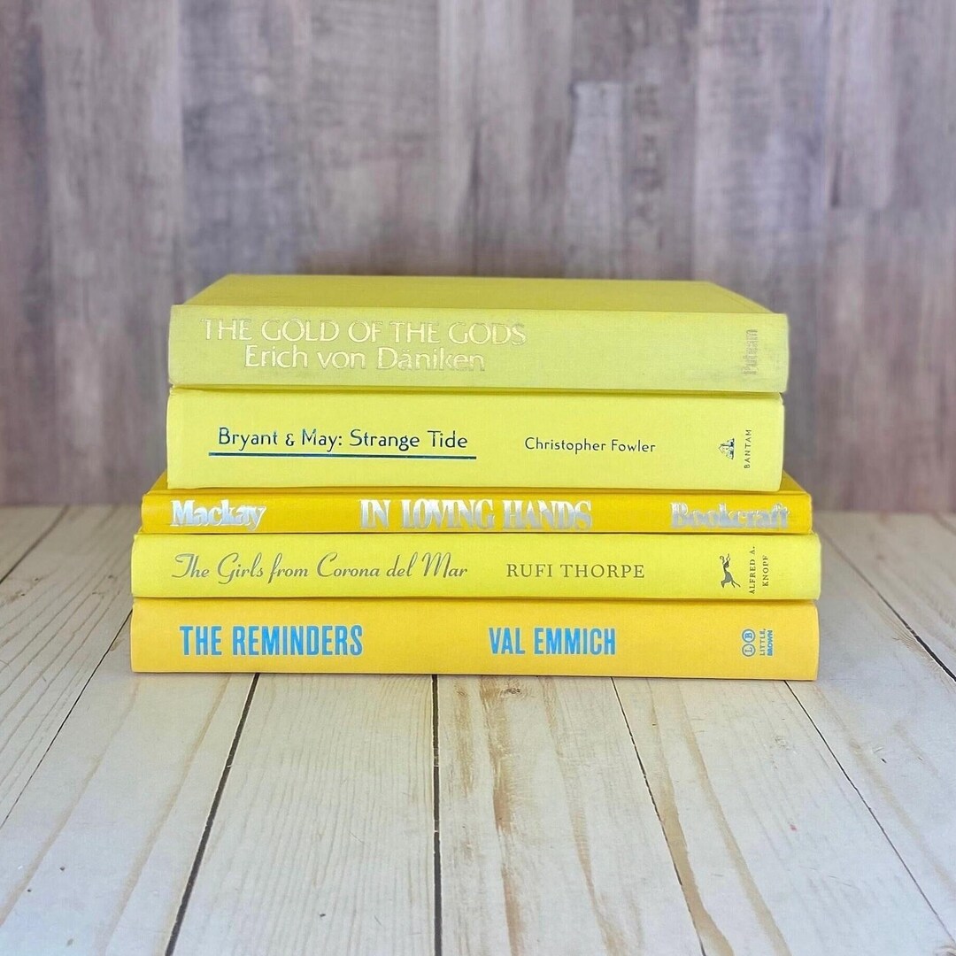 Yellow Preppy Decor Bookshelf Accessories Yellow Room Aesthetic Yellow ...