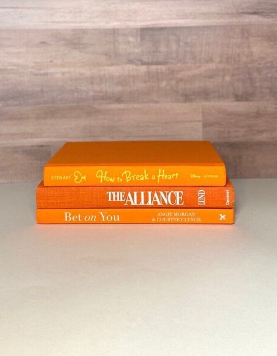 Orange Book Collection Stylish Vibrant Orange Room Decor Unique Style ...