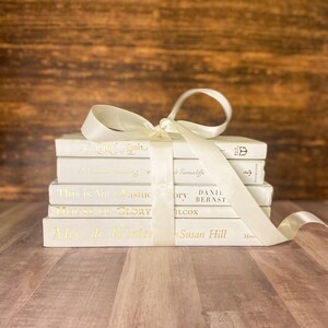 White Decorative Book Styling Unique Vintage Inspired Chic Stylish ...