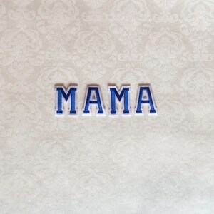 MAMA Varsity Letter 2in DIY New Mom Letter Mama 2024 Patch Blue ...