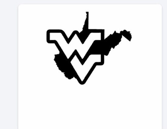 WV Mountaineer Decal Flying WVU Mountain Mama Country | Etsy