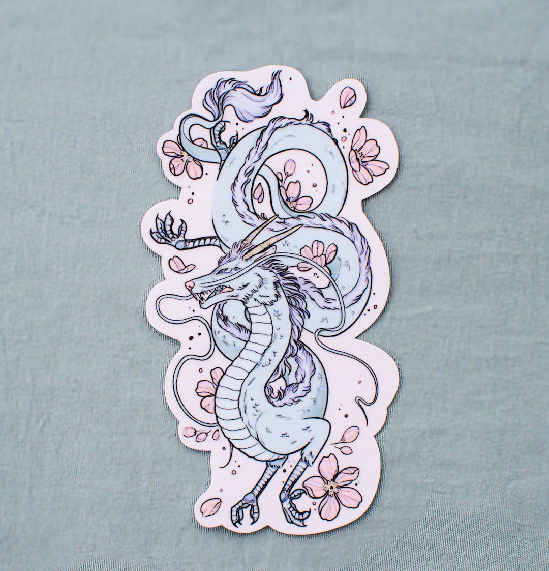 Haku Spirited Away Sticker - Serpent Dragon Waterproof Sticker - Etsy
