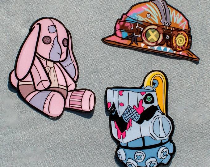 Arcane Sticker - LOL Sticker - Isha's Helmet, Vi's Bunny, Jinx's ...