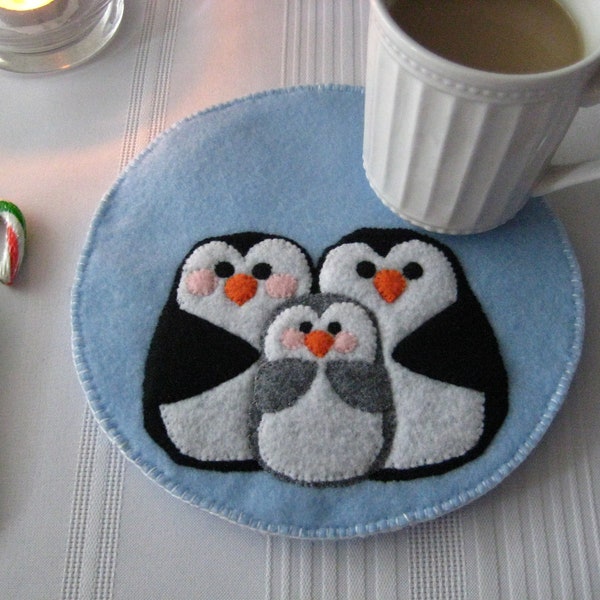 Penguin Mug Rug - Etsy