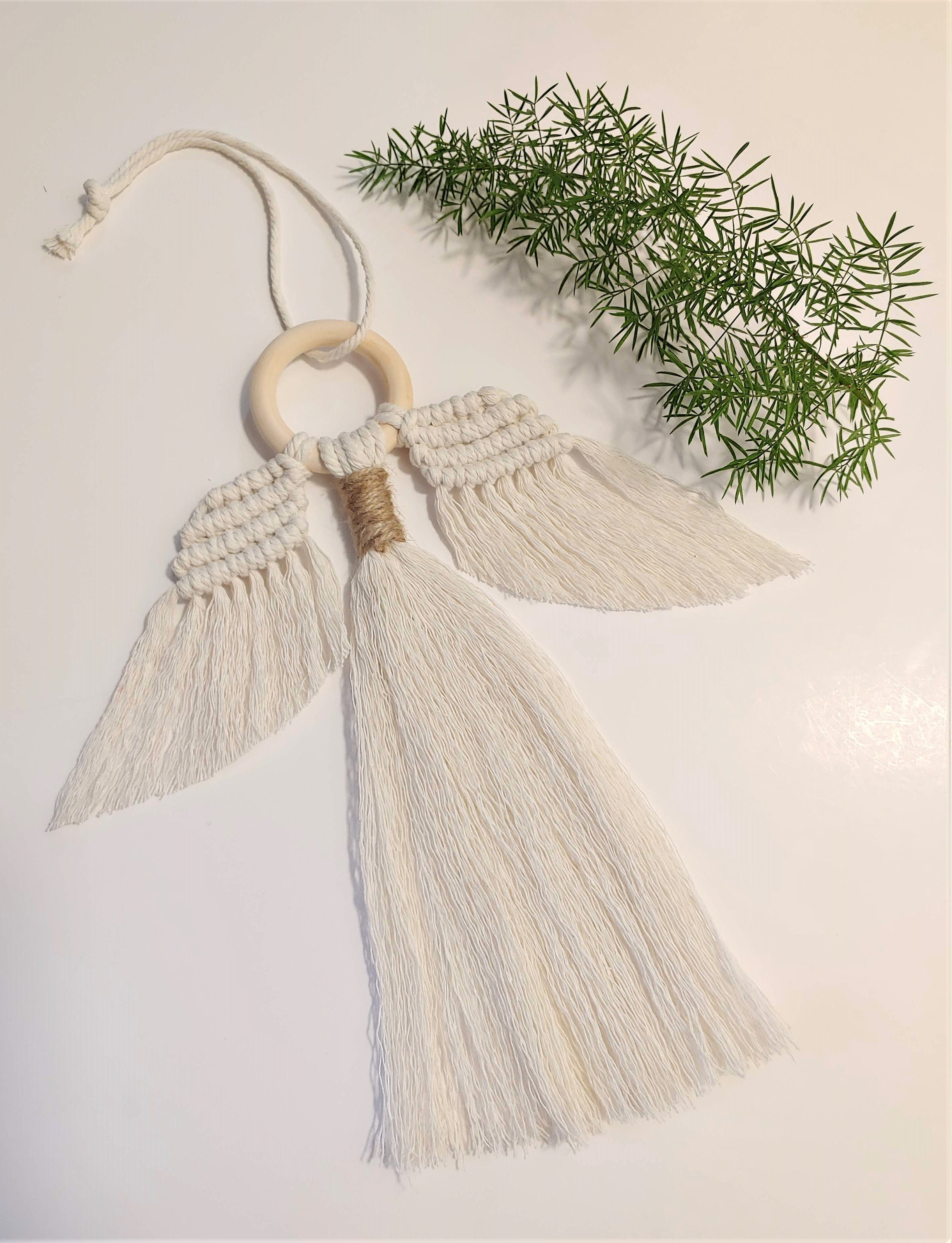 Macrame Angel Macrame OrnamentBoho Angel Christmas | Etsy