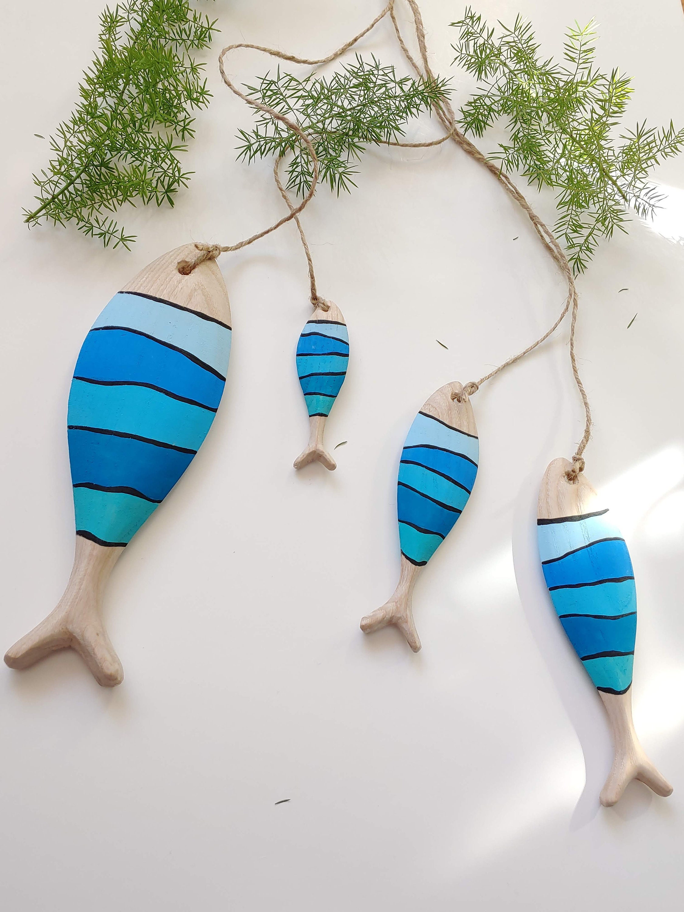 Wood Fish Decoration,fish Art Wall Decor, Wooden Fish Wall Decor ...
